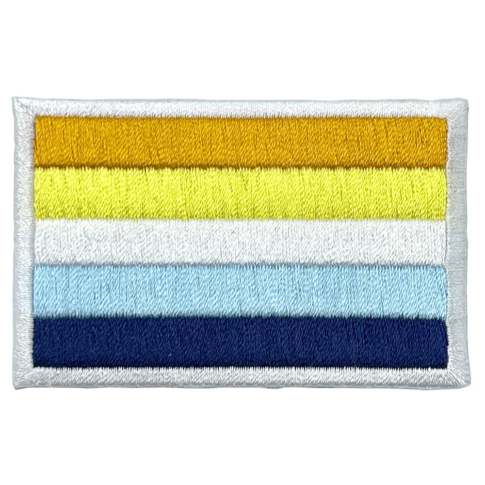 Aroace Pride Flag Rectangular Embroidered Iron-On Festival Patch – www.festivalglitter.co.uk