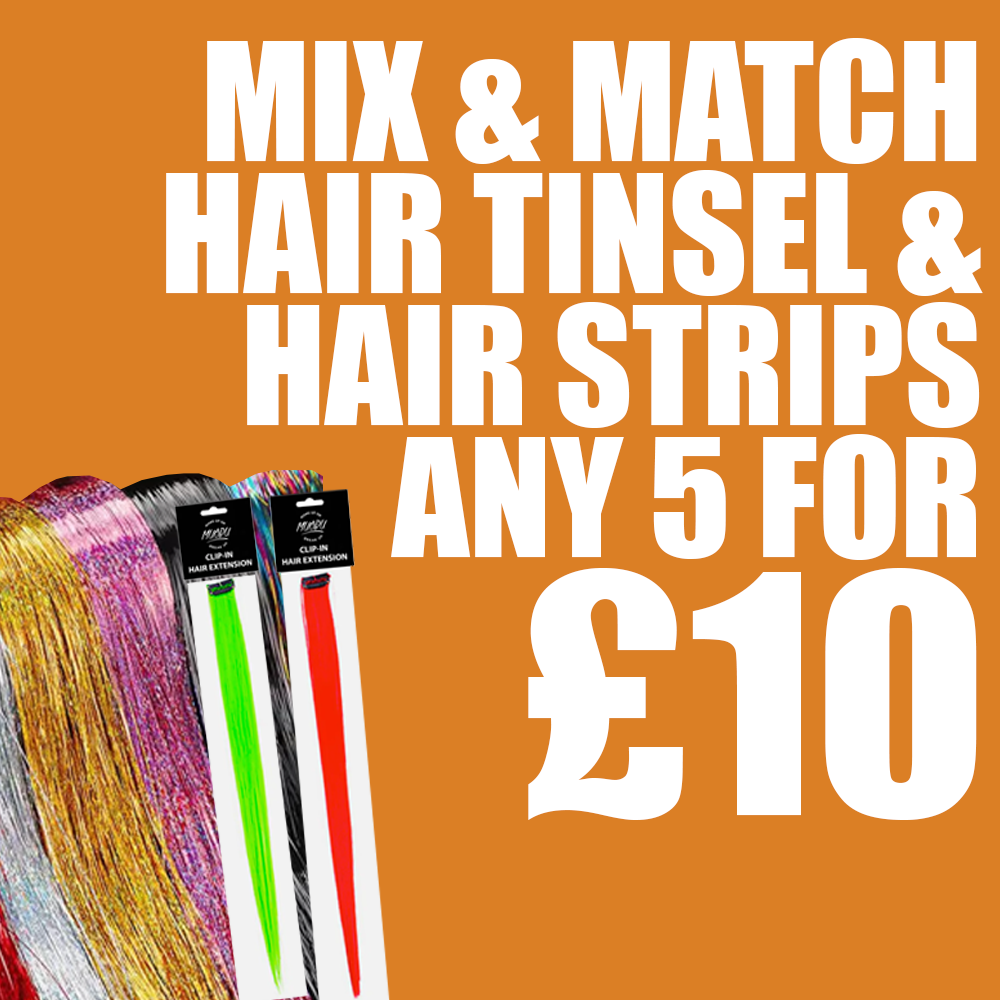 Hair Extension Strips & Hair Tinsel – www.festivalglitter.co.uk