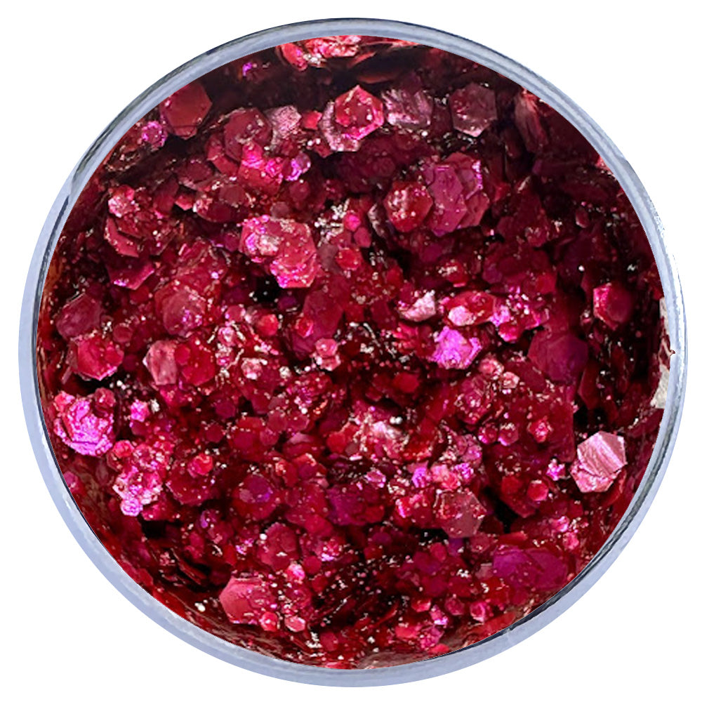 Biodegradable Glitter Gel - Metallic Raspberry (Chunky Mix BioFruity ...