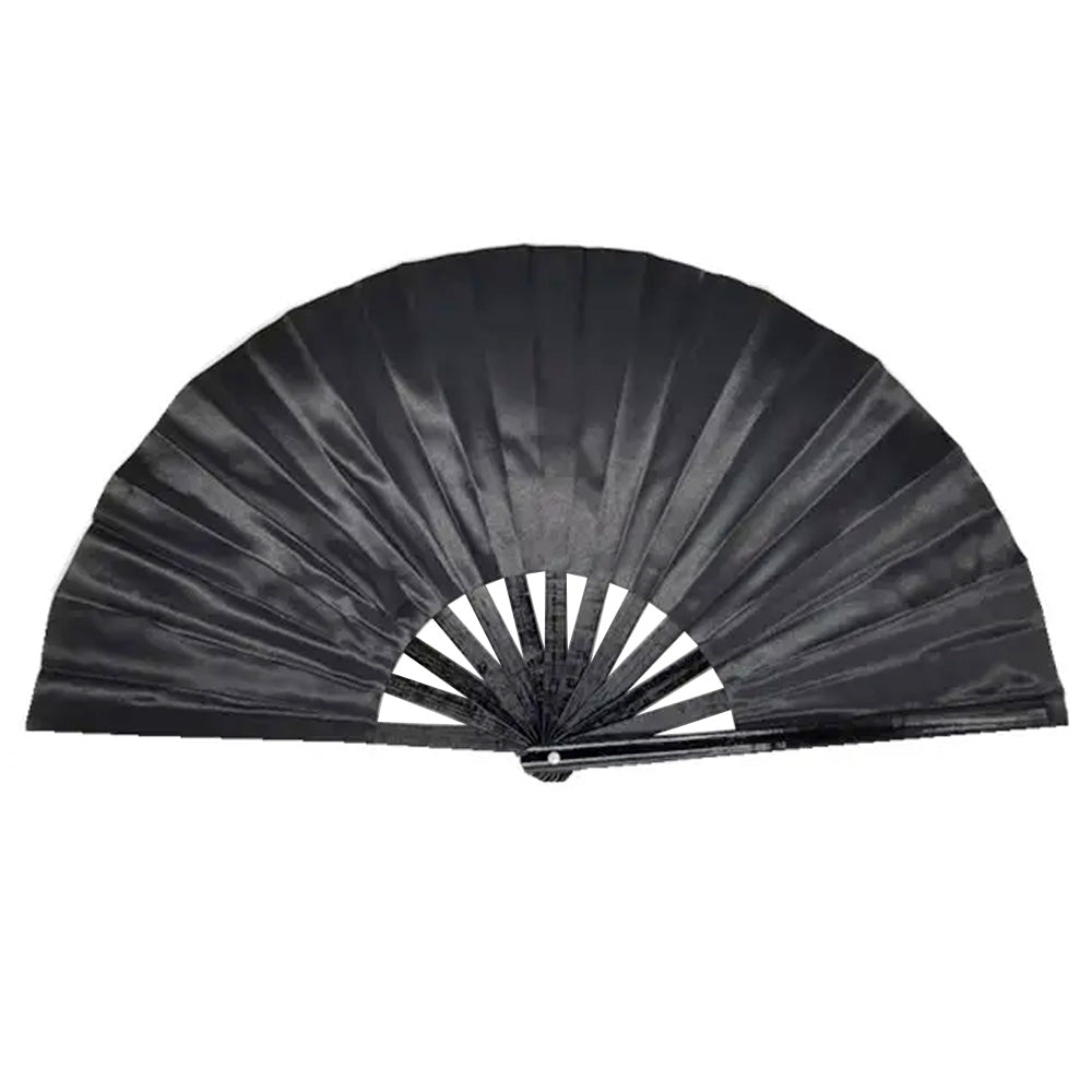 Black Cloth Cracking Fan - Large 33cm – www.festivalglitter.co.uk