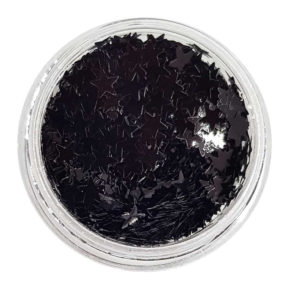 Black Glitter Stars (Metallic Glitter Stars) - Ziggy's Star Dust – www ...
