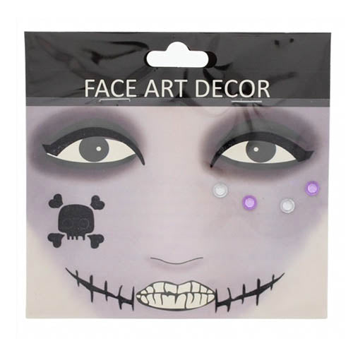 Halloween Face Stickers - Scar Mouth – www.festivalglitter.co.uk
