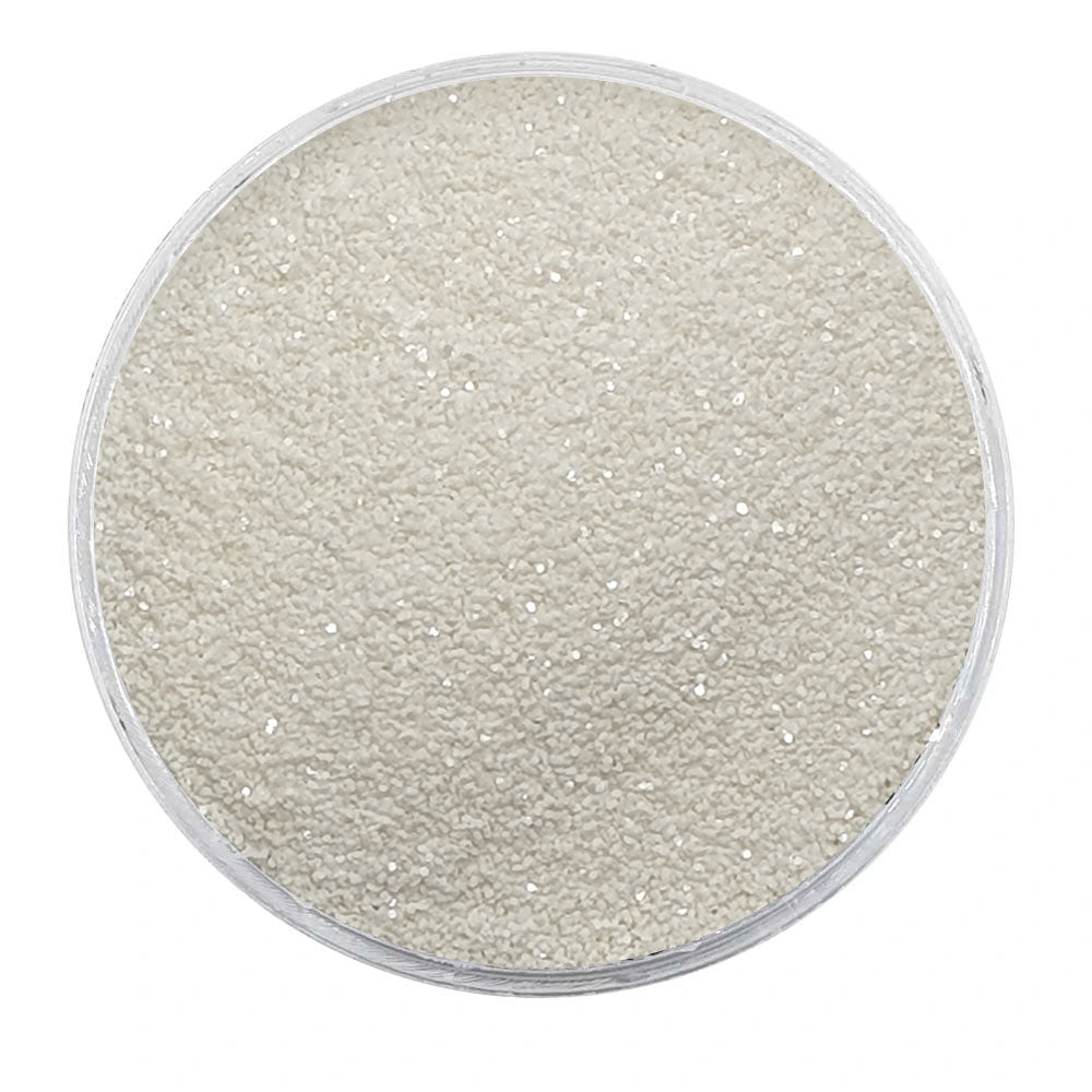 Biodegradable Metallic White Glitter - Fine Glitter – www ...